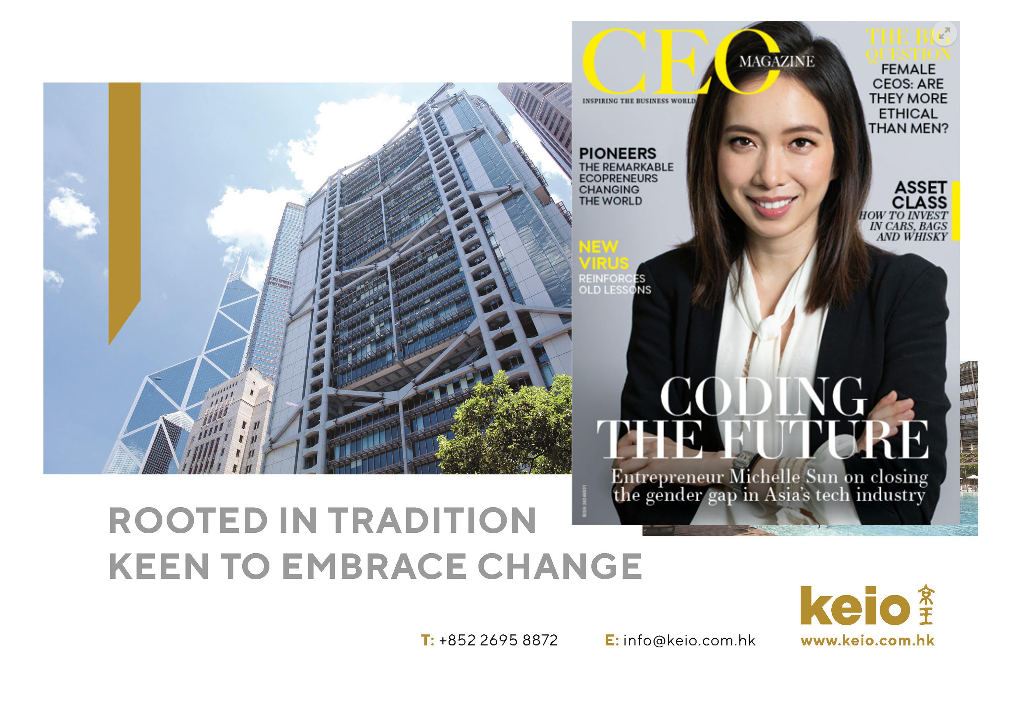 KEIO features in The CEO Magazine - Keio